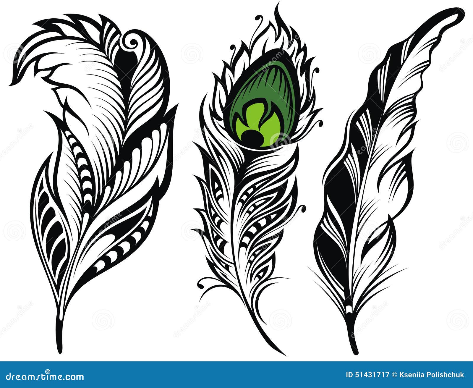 Pluma del pavo real ilustración del vector. Ilustración de tropical ...