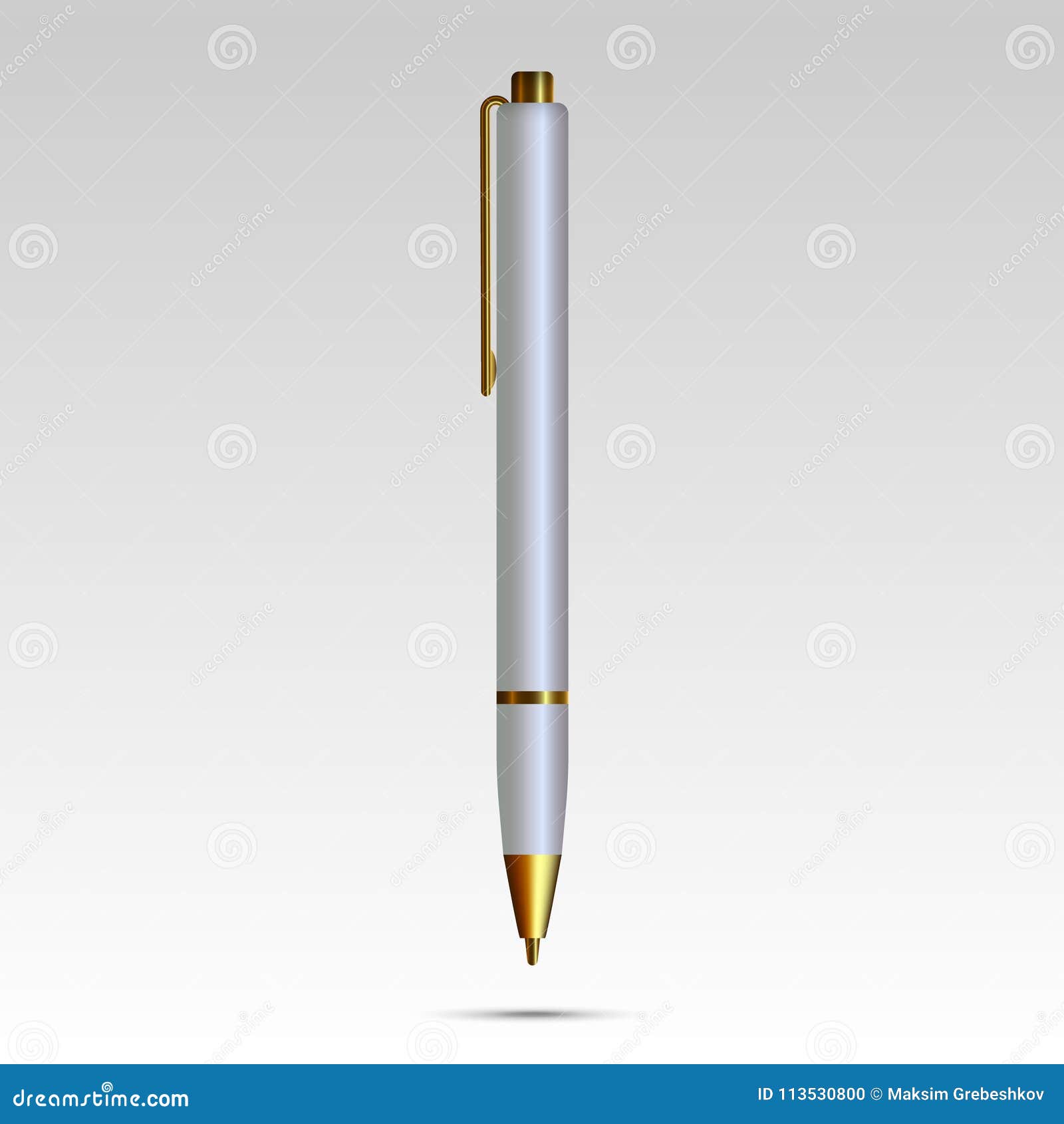 Pluma en blanco ilustración del vector. Ilustración de espacio - 113530800