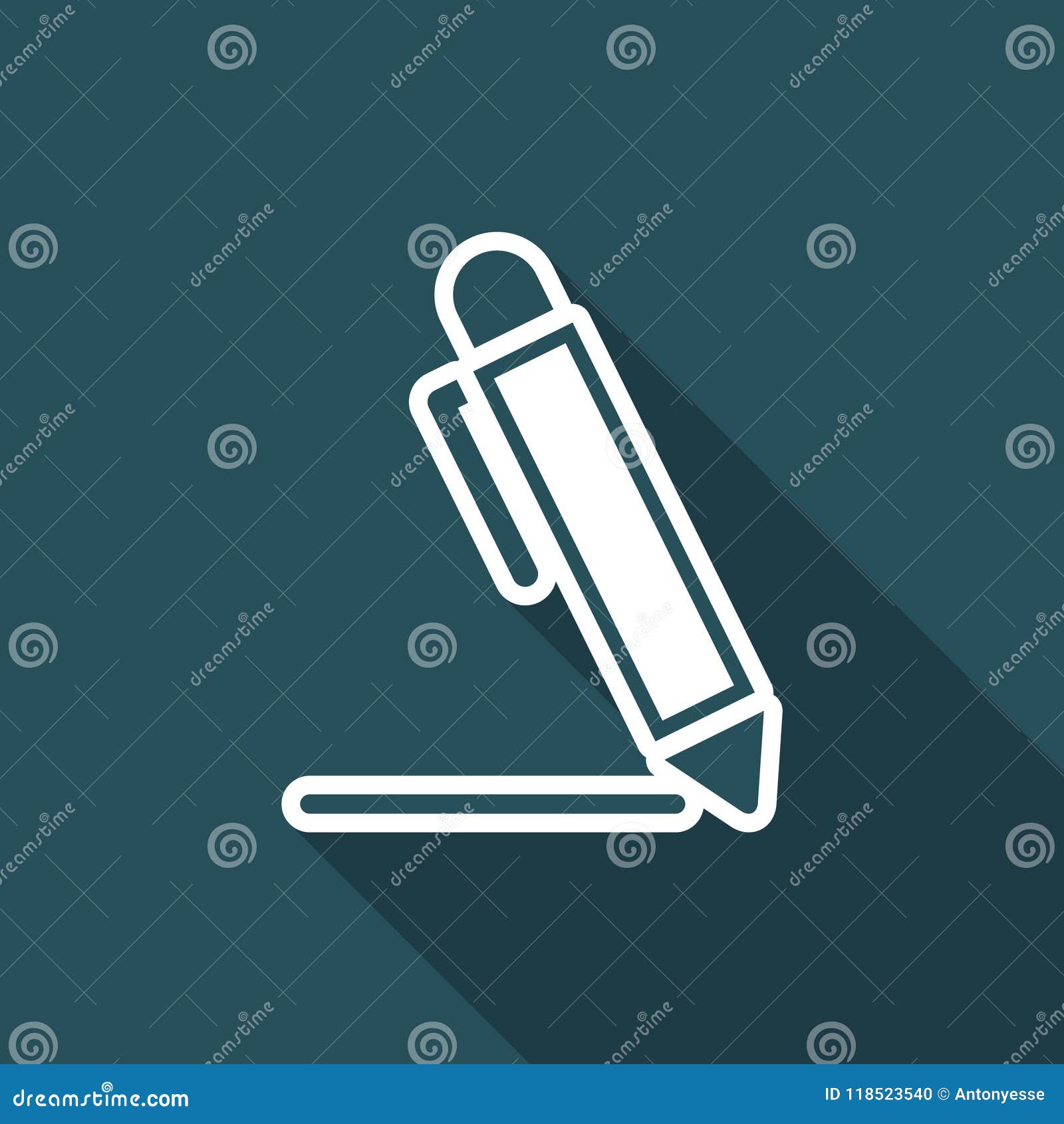 Pluma - Icono Plano Del Vector Ilustración del Vector - Ilustración de ...