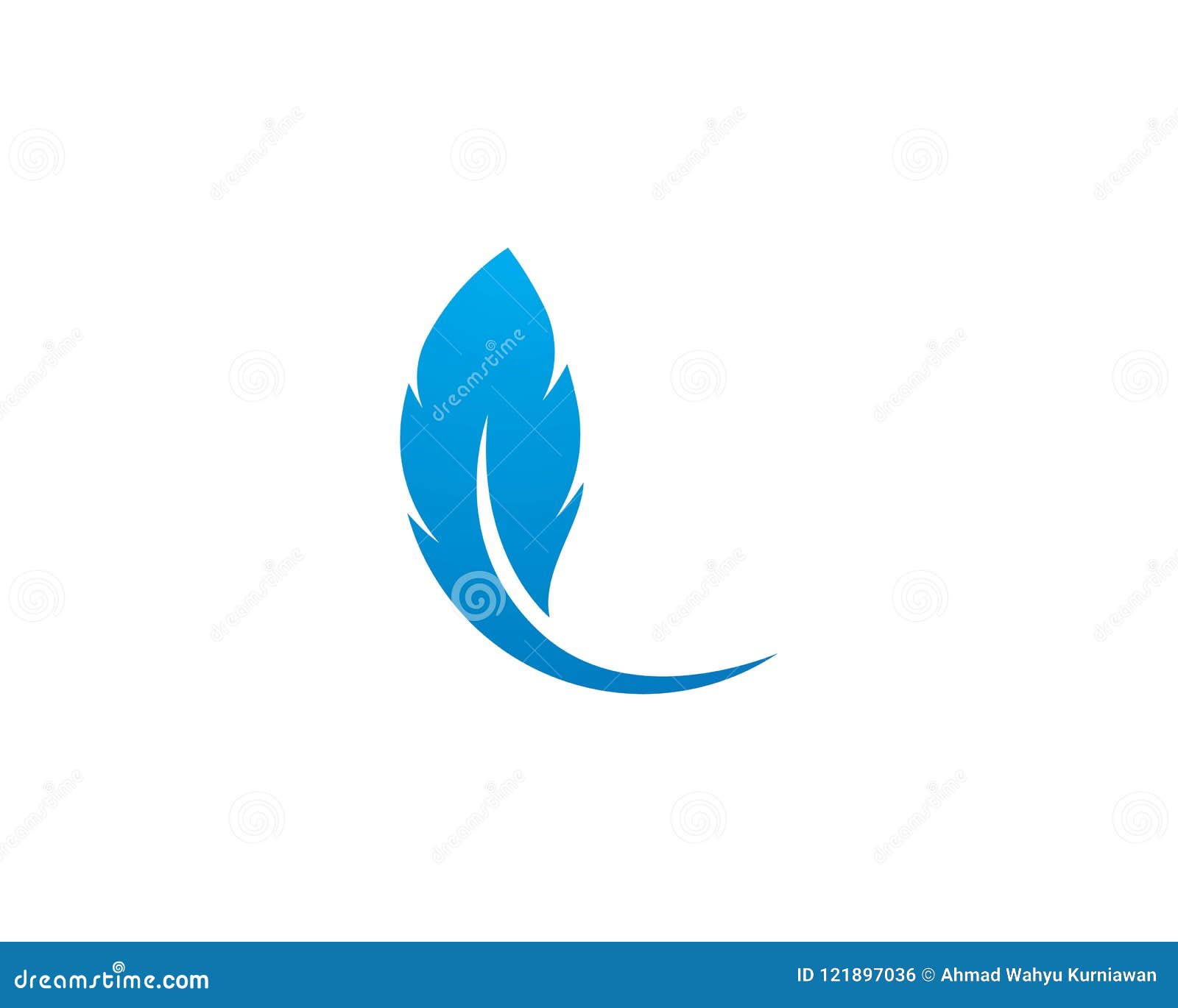 Pluma Logo Template ilustración del vector. Ilustración de tinta ...