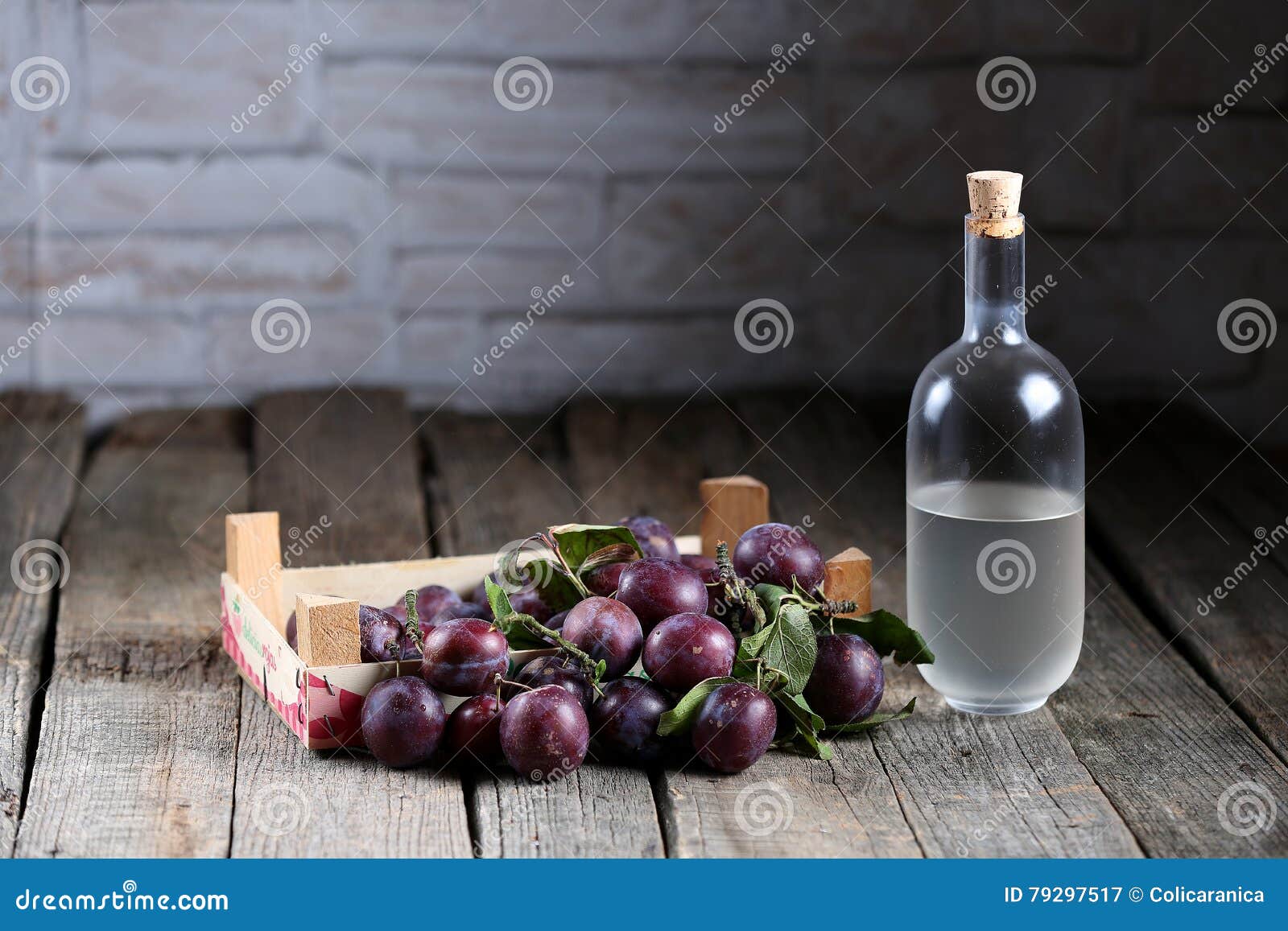 Plumb Brandy, Romanian Tuica Stock Image - Image of romanian, crates ...