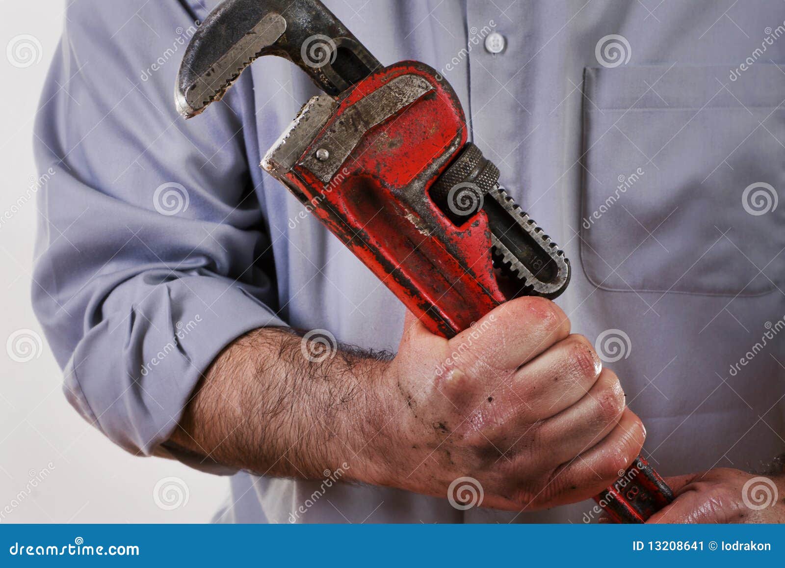 Plumber stock image. Image of spanner, equipment, blue - 13208641
