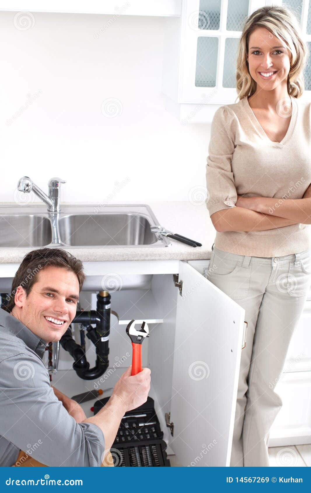 Plumber stock image. Image of contractor, person, adjustable - 14567269