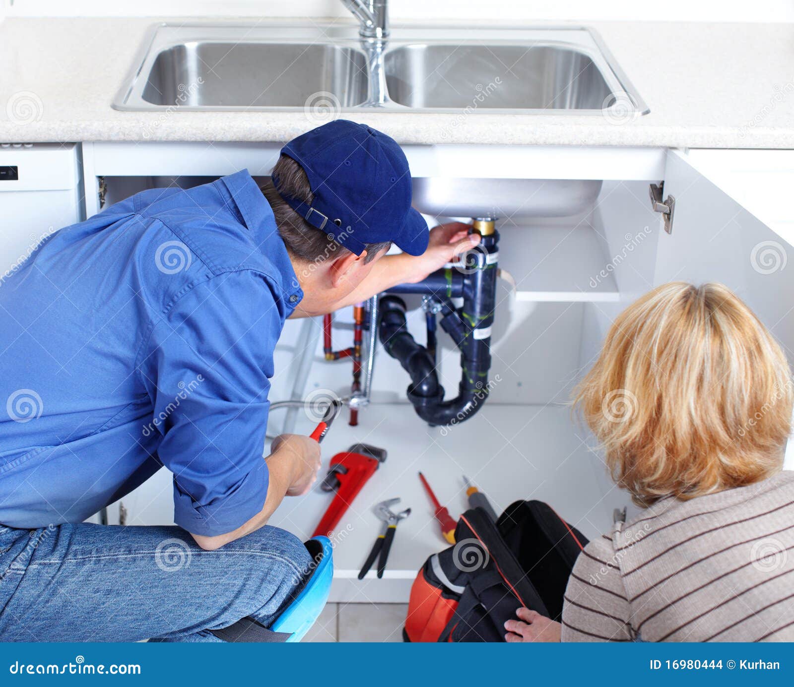 Plumber stock photo. Image of occupation, building, maintenance - 16980444