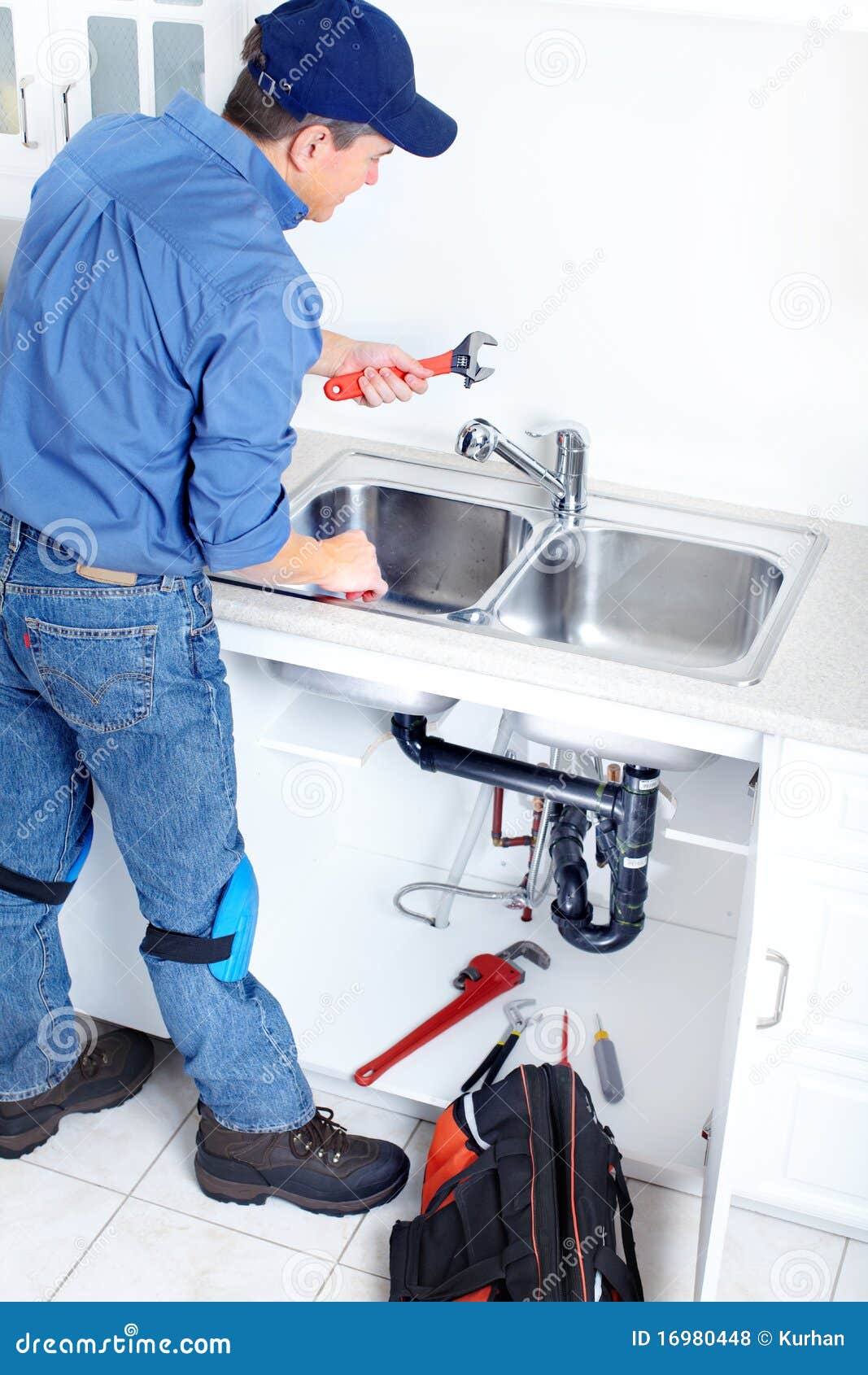 Plumber stock photo. Image of people, male, mechanic - 16980448