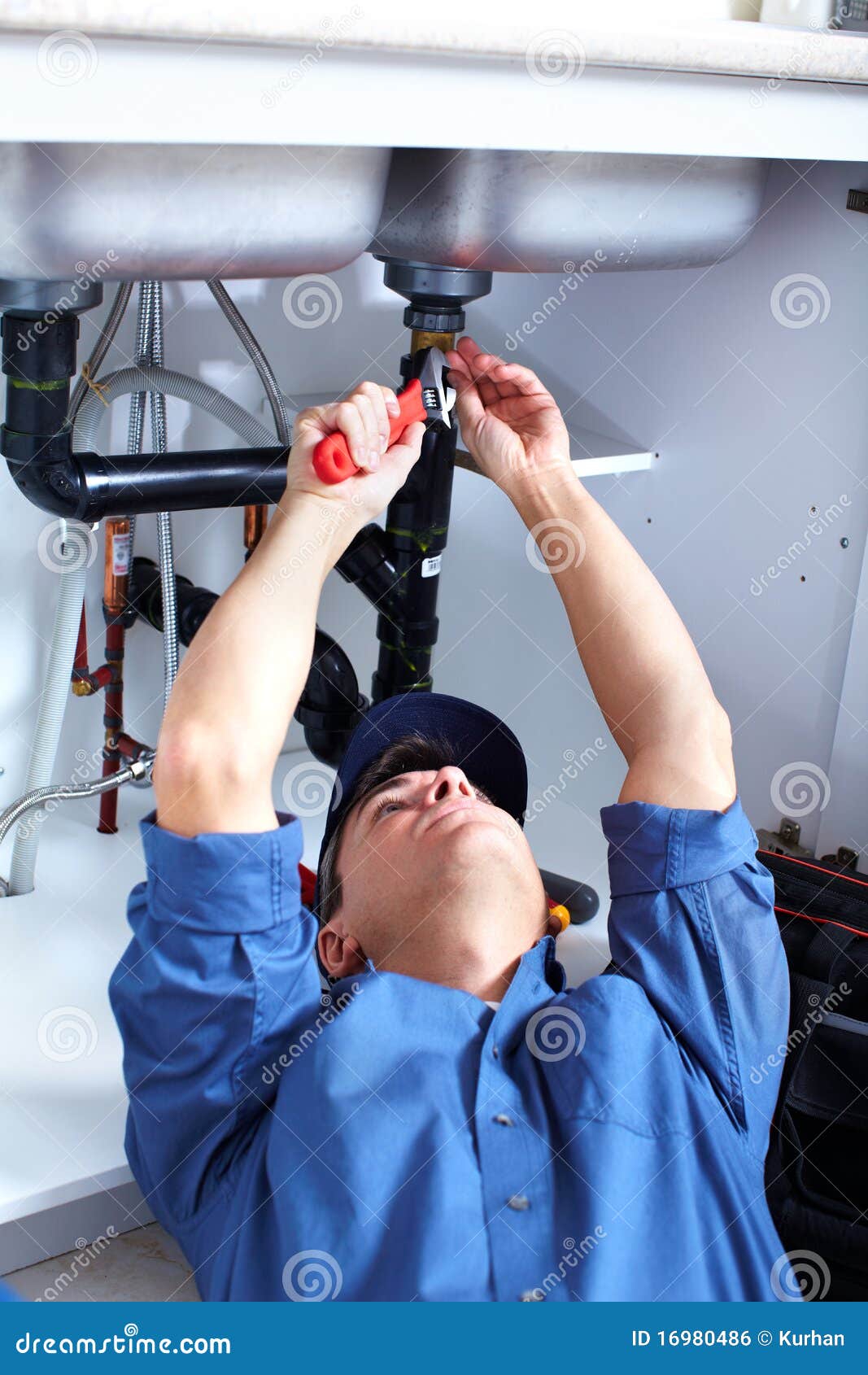 Plumber stock photo. Image of plumber, maintenance, sanitation - 16980486