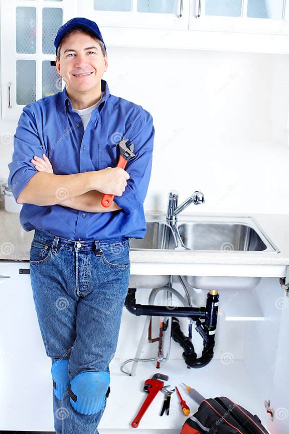 Plumber stock image. Image of professional, kitchen, construction ...