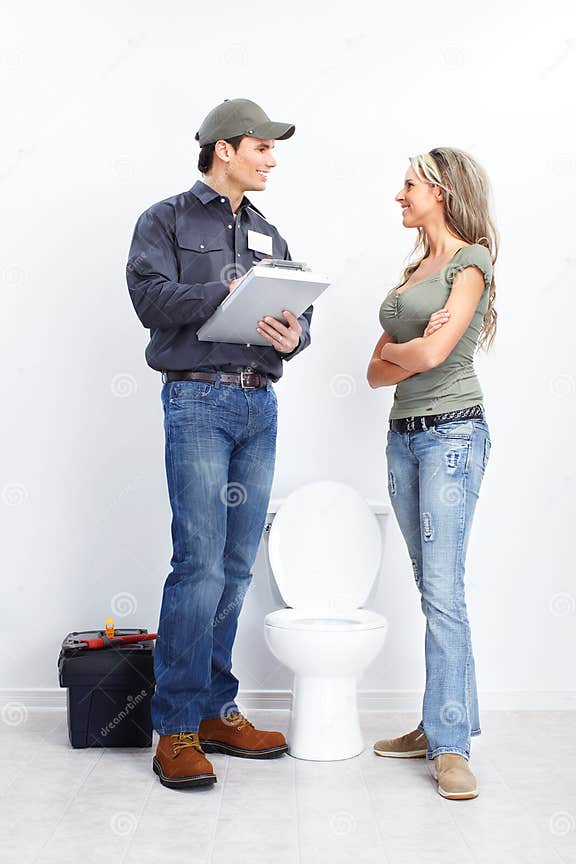 Plumber stock image. Image of plumber, handsome, home - 18644565