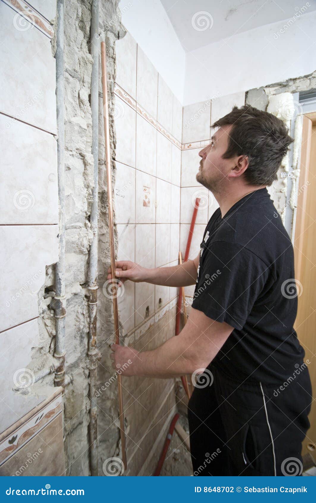 Plumber stock photo. Image of improvement, fives, strong - 8648702