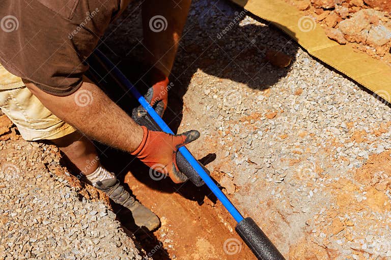 Plumber Applied Thermal Insulation Isolation To a Water Pipe before ...