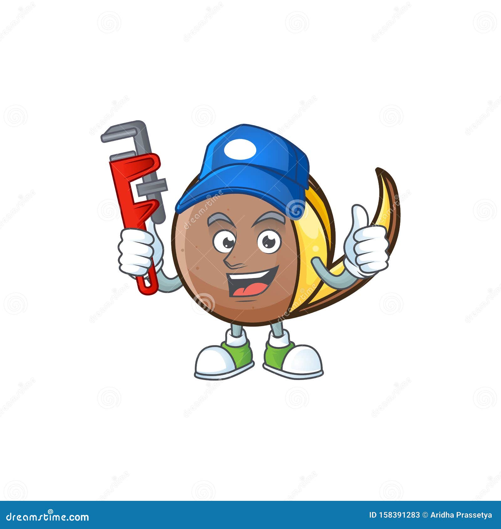 Plumber Bambangan Fruit with Concept Cartoon Character Stock Vector ...