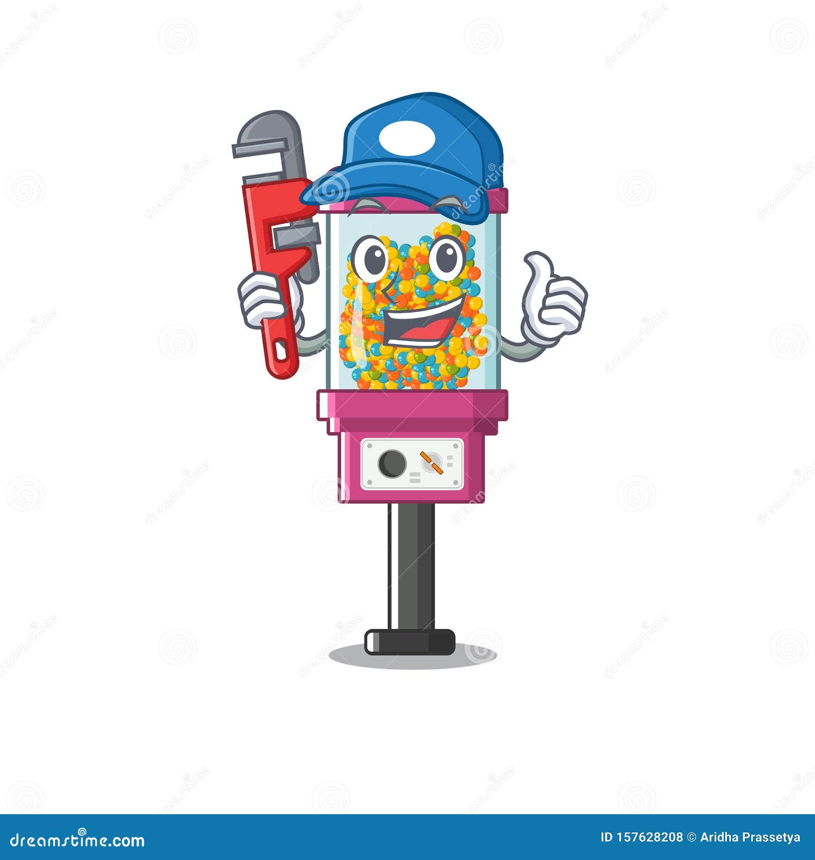 Plumber Candy Vending Machine on the Cartoon Stock Vector ...
