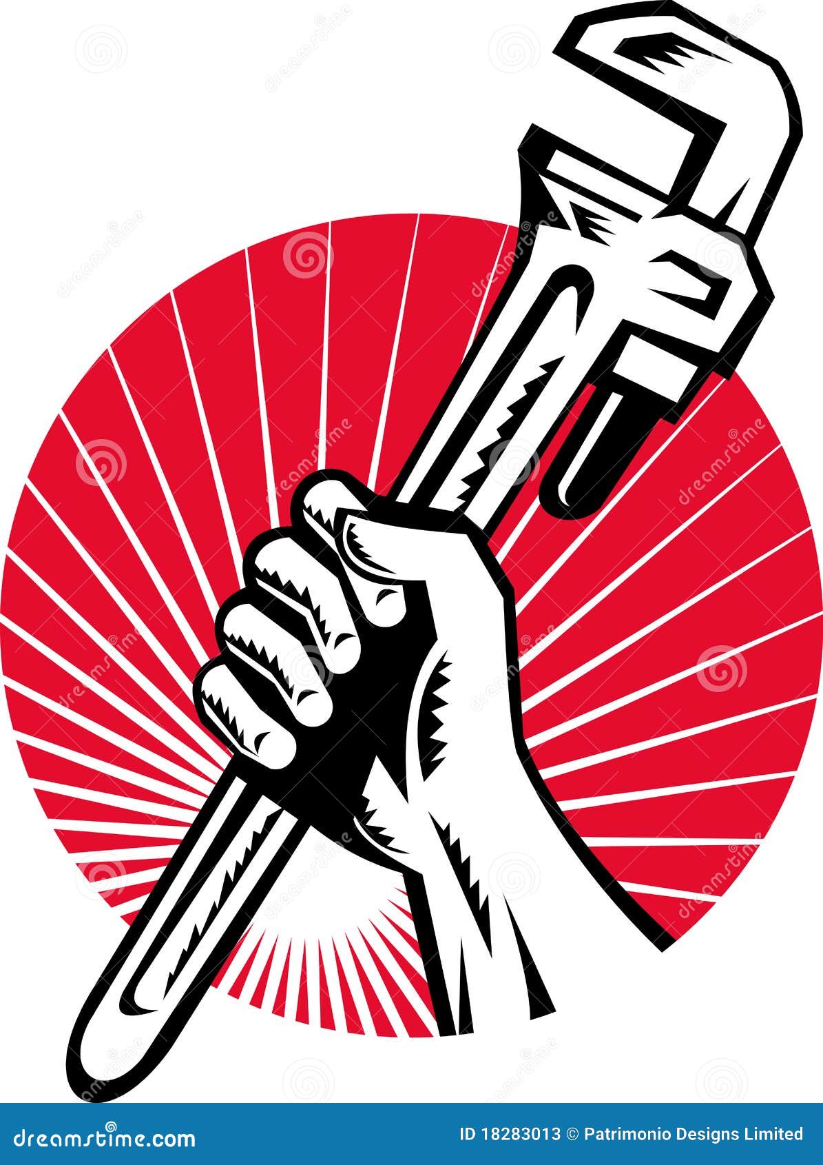 Monkey Wrench Tool Symbol Vector Illustration Transparent Background ...