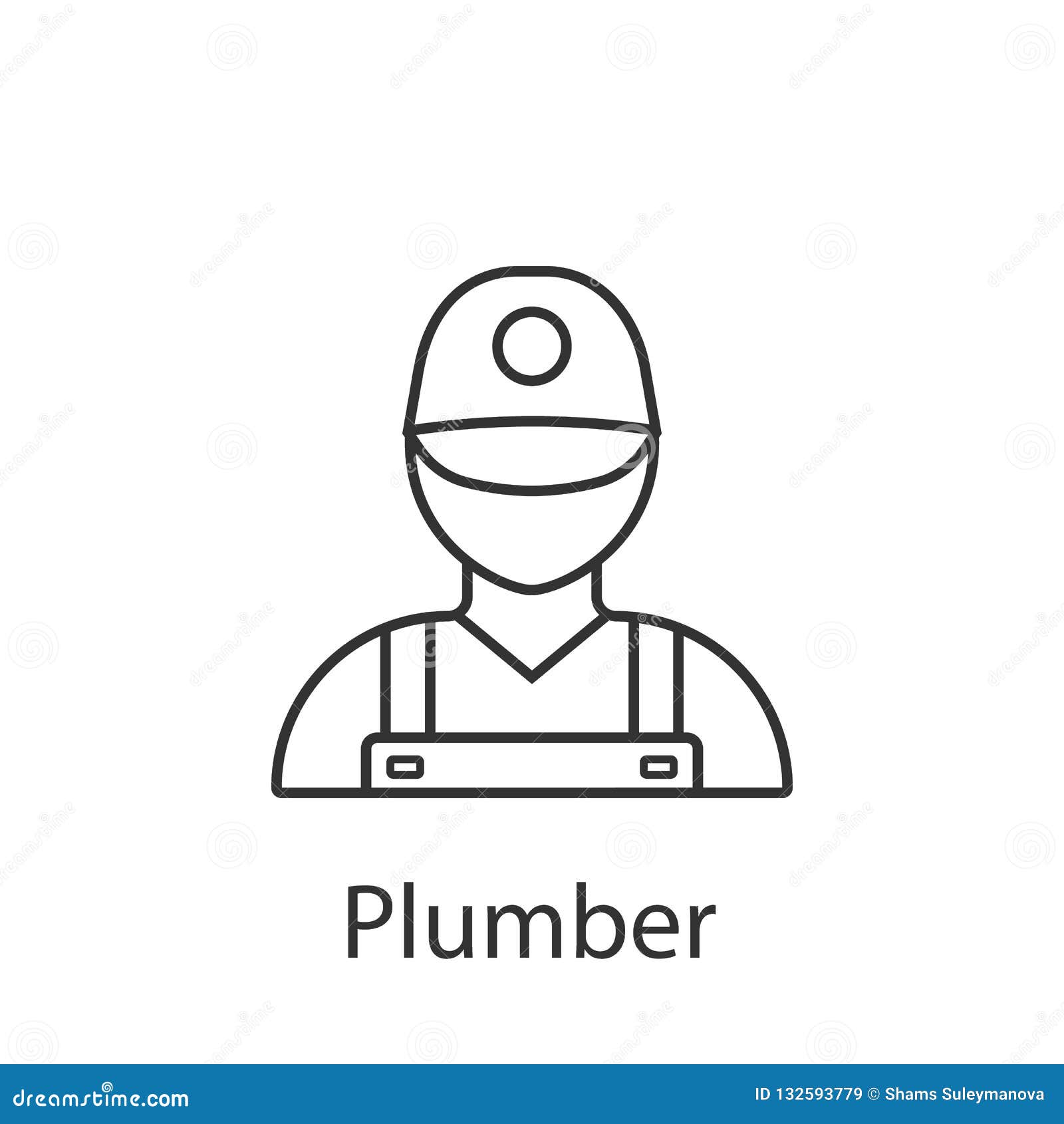 Plumber Icon. Element of Profession Avatar Icon for Mobile Concept and ...