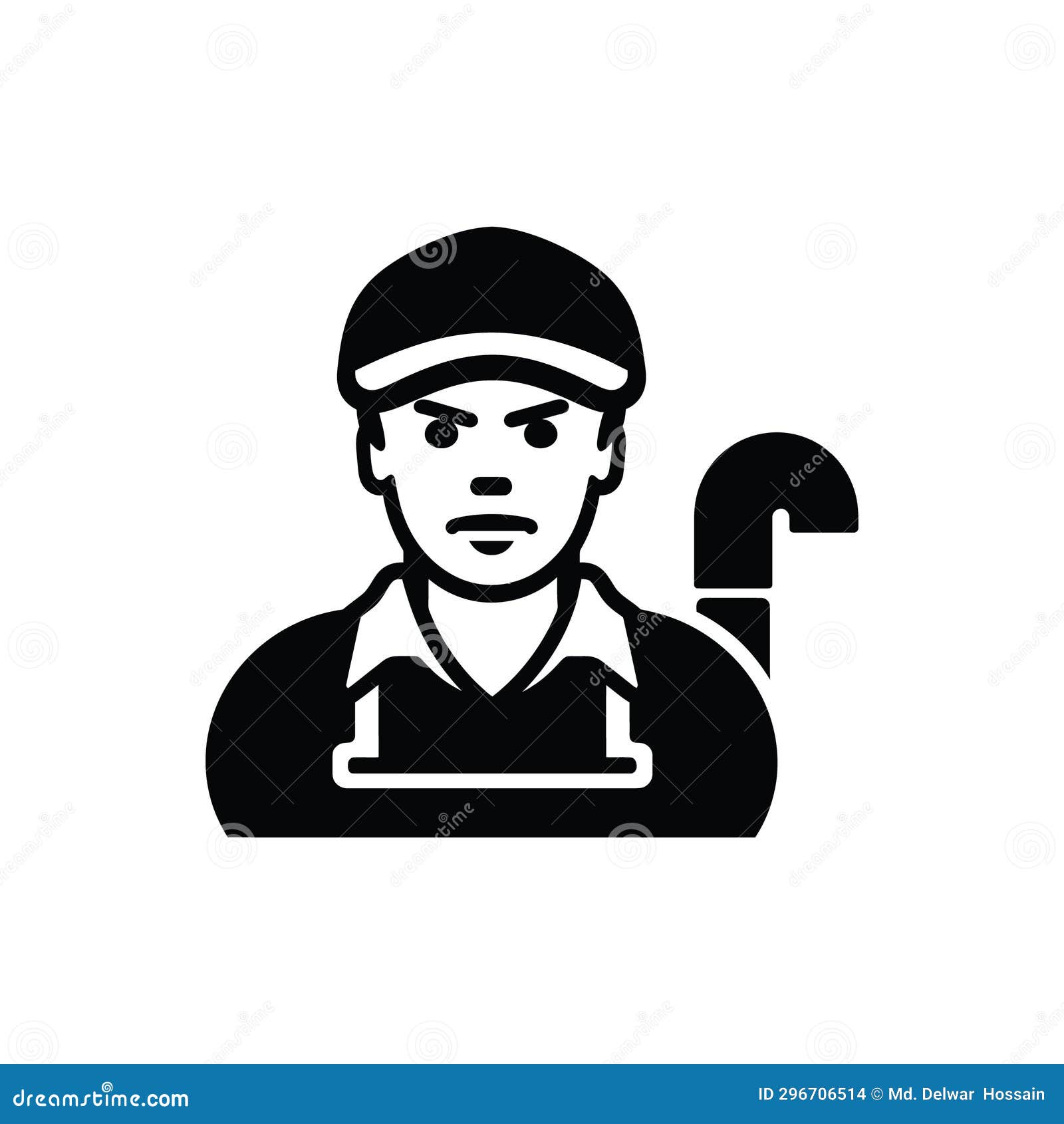 Plumber Icon stock vector. Illustration of installation - 296706514