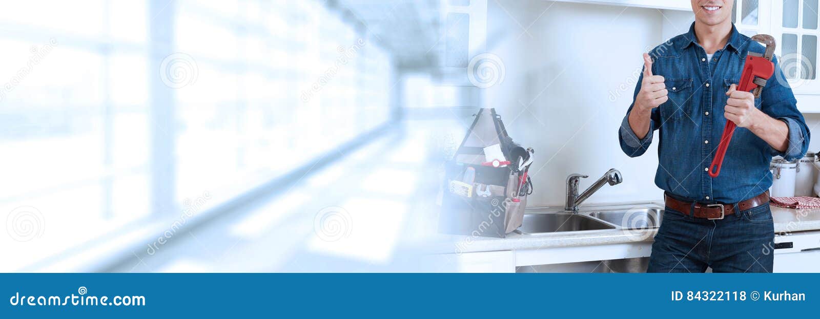 Plumber. stock photo. Image of renovation, hands, foreman - 84322118