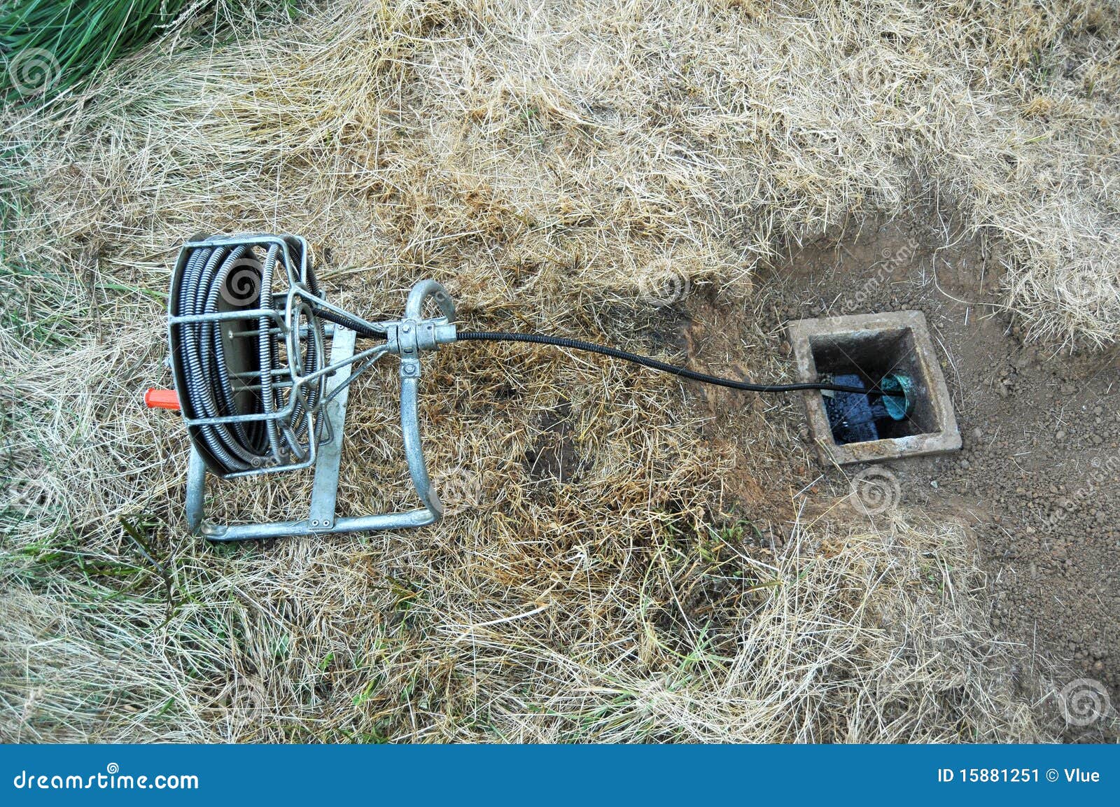 Plumber s Snake stock image. Image of tank, plumber, jack - 15881251