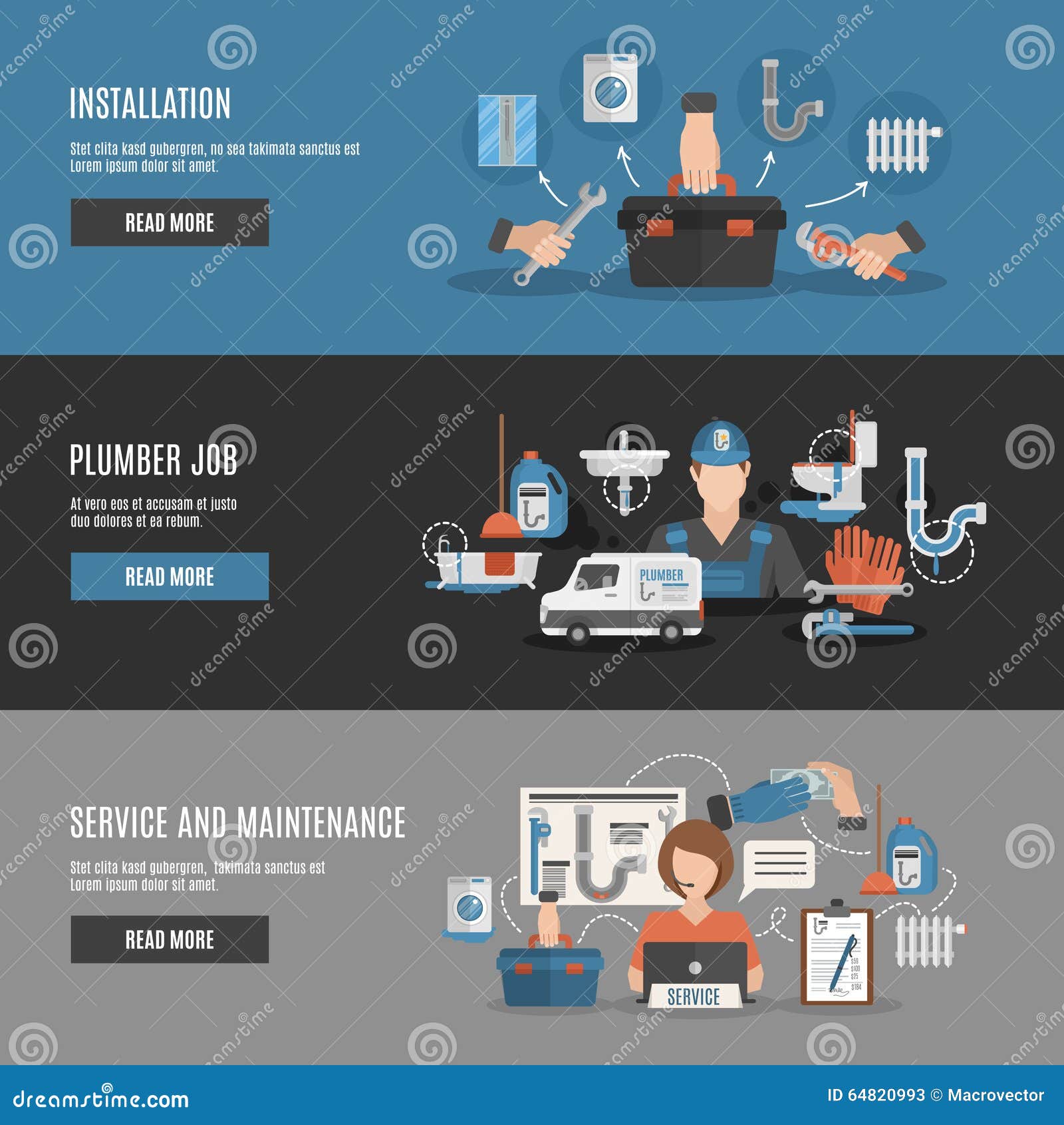 Interactive Horizontal Banners Website Stock Illustrations – 107 ...