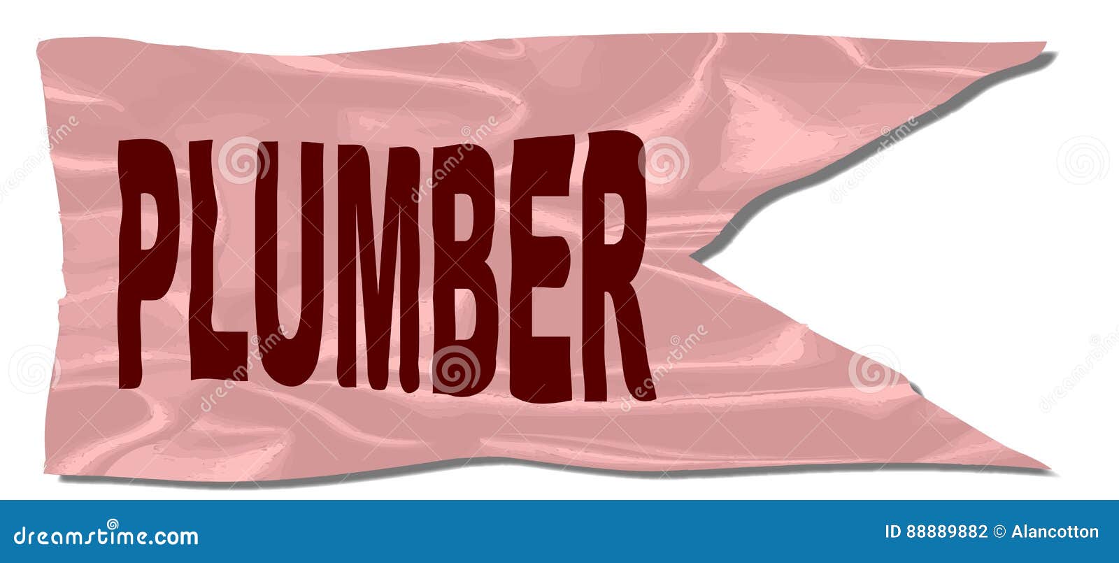 Plumber Silk Flag stock vector. Illustration of graphic - 88889882