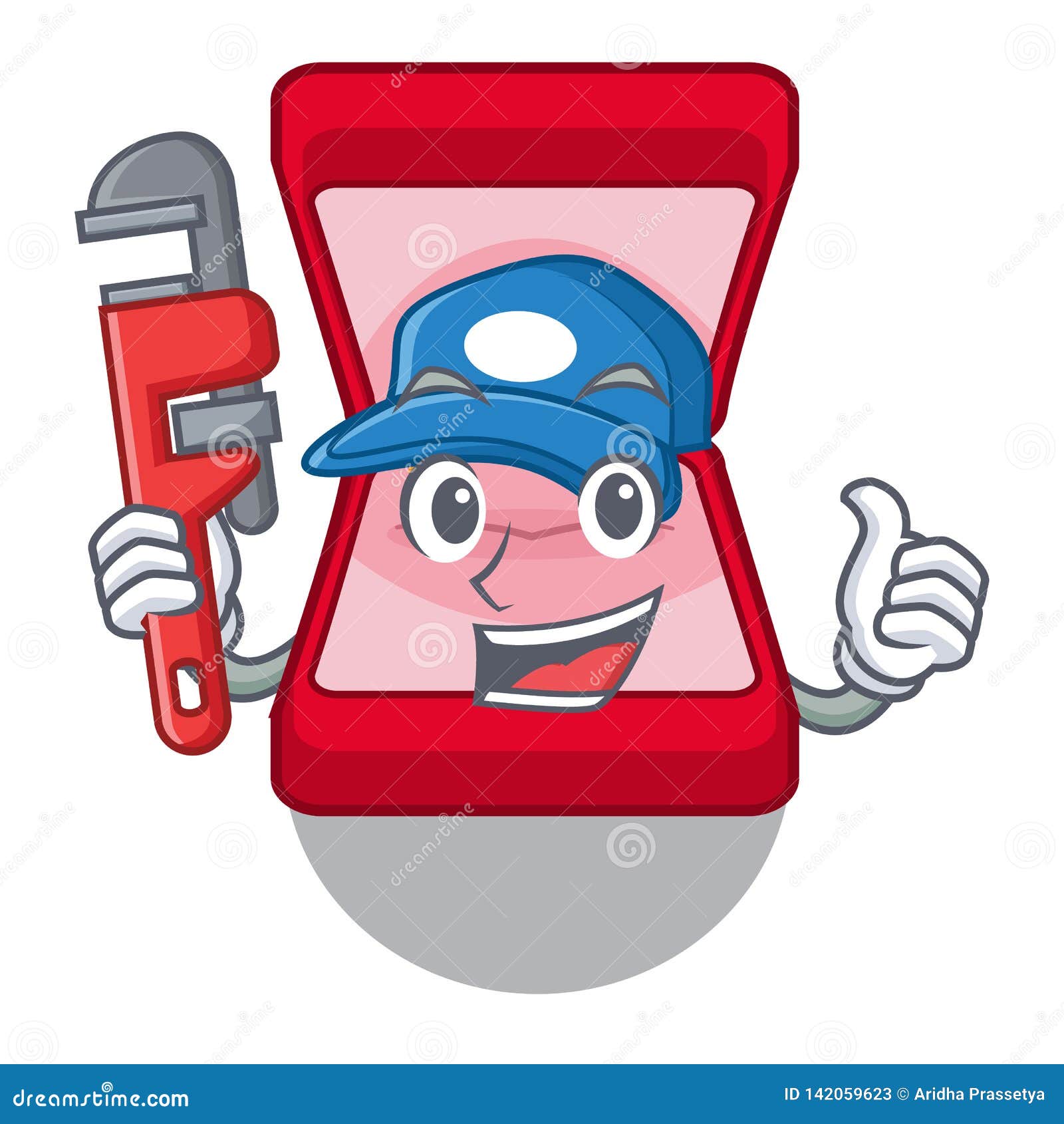 Plumber Wedding Ring Box in Character Bag Stock Vector - Illustration ...
