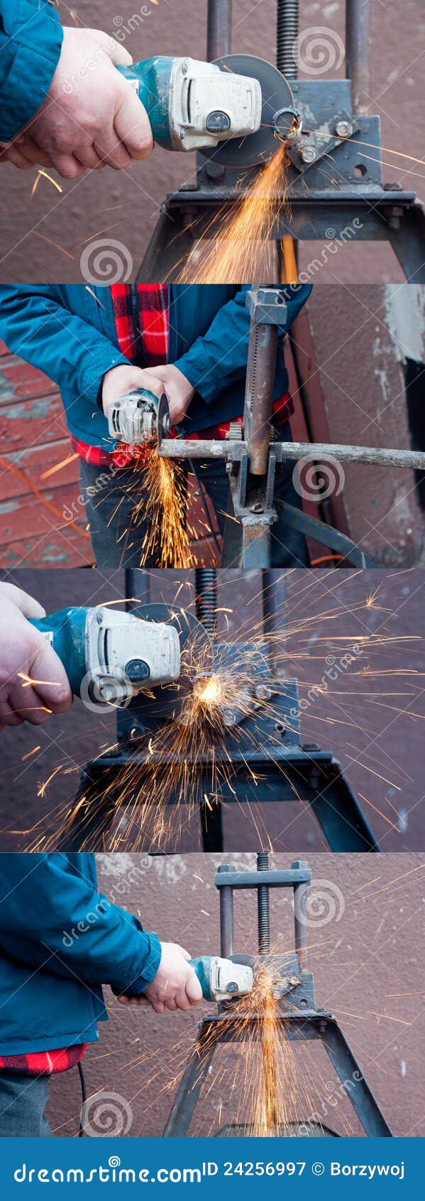 Plumber at work stock image. Image of closeup, iron, orange - 24256997