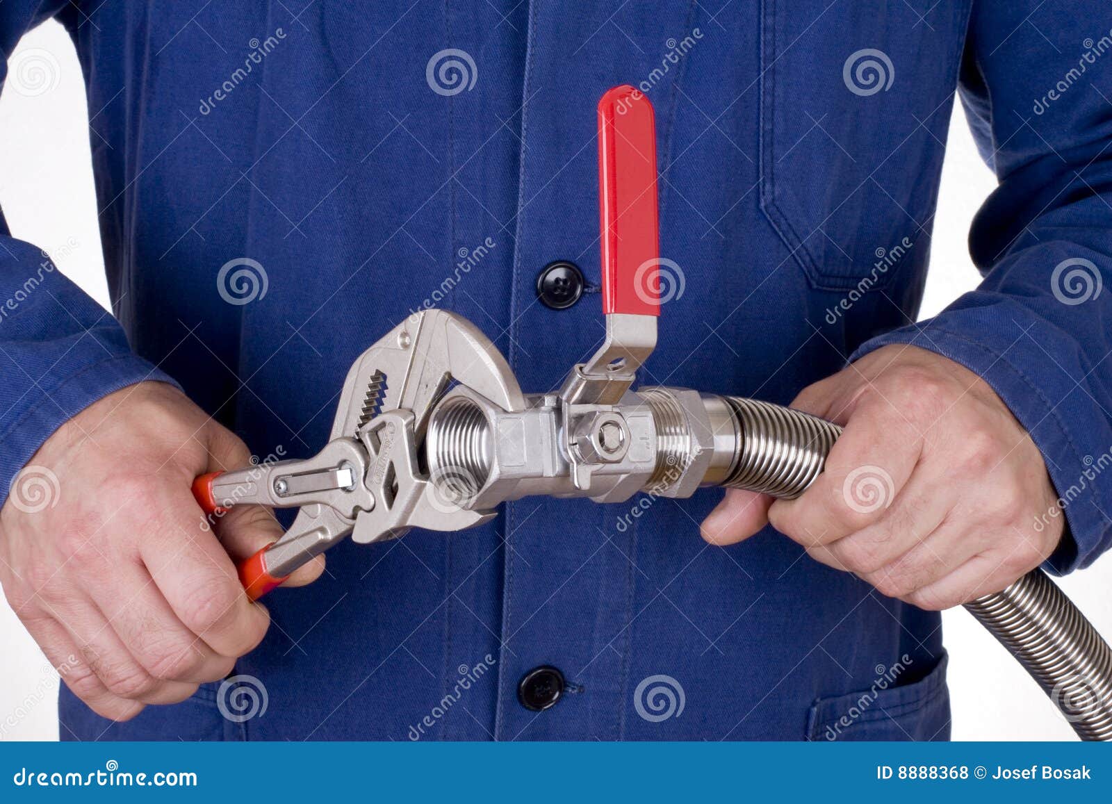 Plumber at work stock photo. Image of hardware, tech, stainlles - 8888368