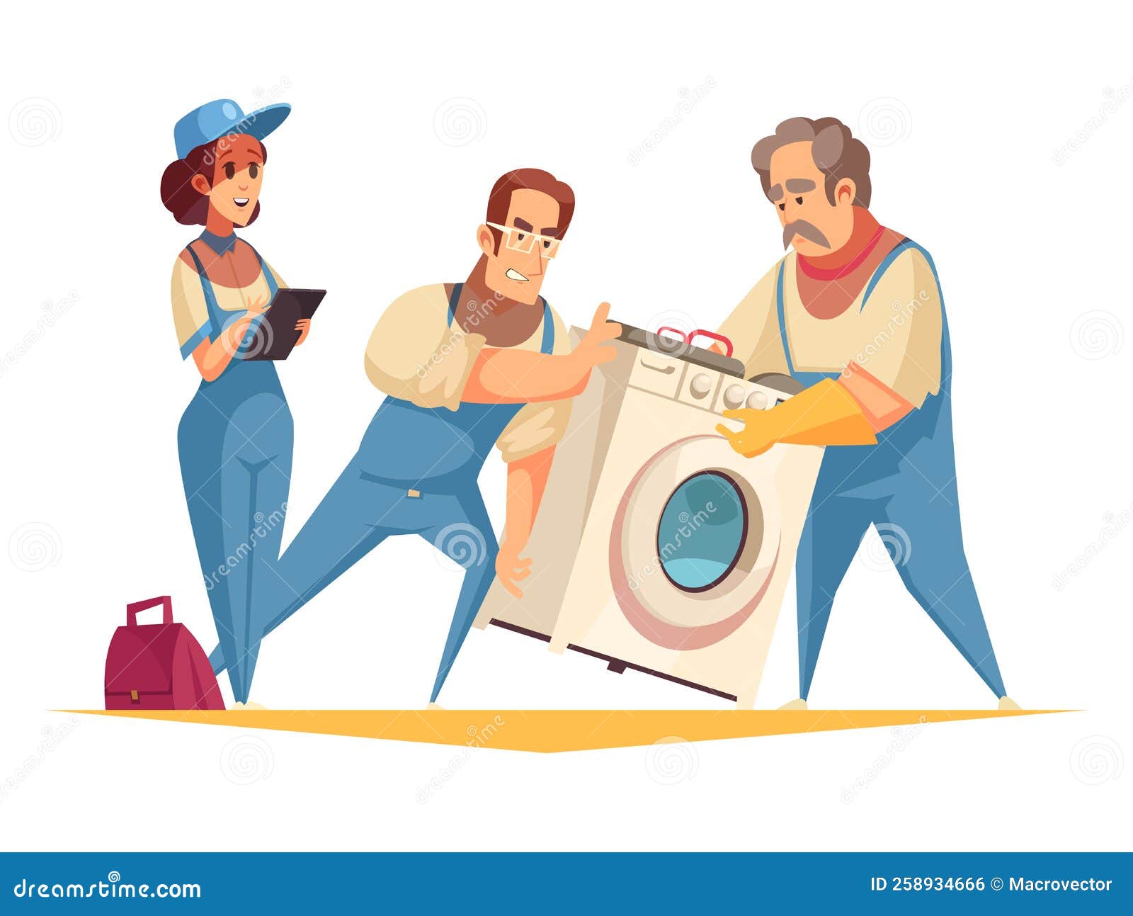 Plumber Work Composition stock illustration. Illustration of pipeline ...