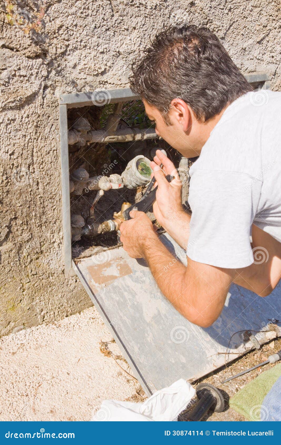 Plumber stock photo. Image of masonry, improvement, sink - 30874114
