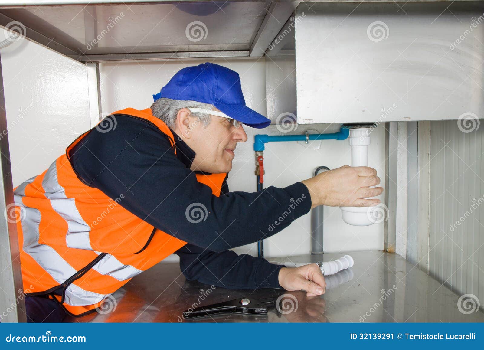 Plumber stock image. Image of plumber, professional, plumbing - 32139291