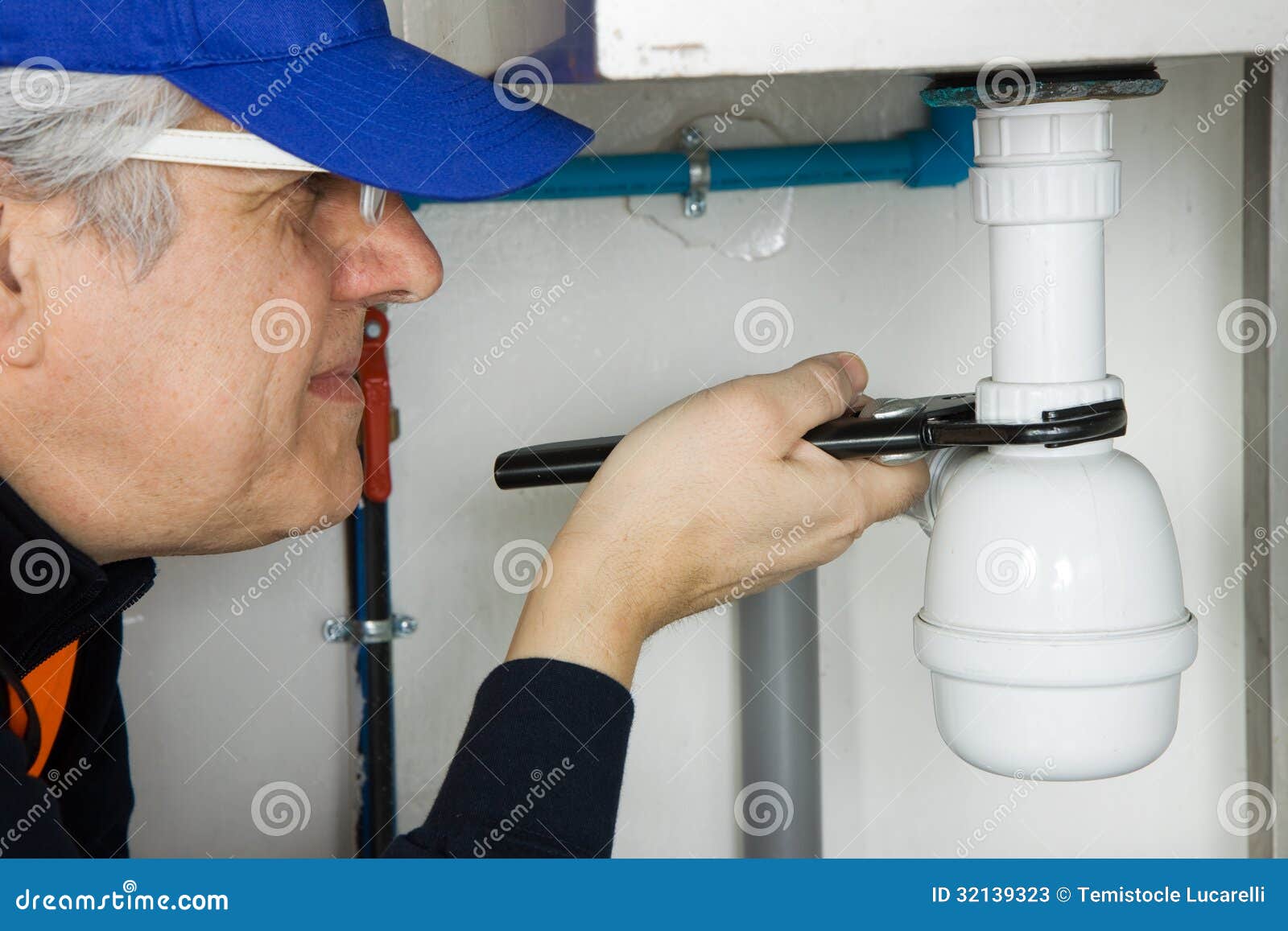 Plumber stock image. Image of bricklayer, home, mason - 32139323