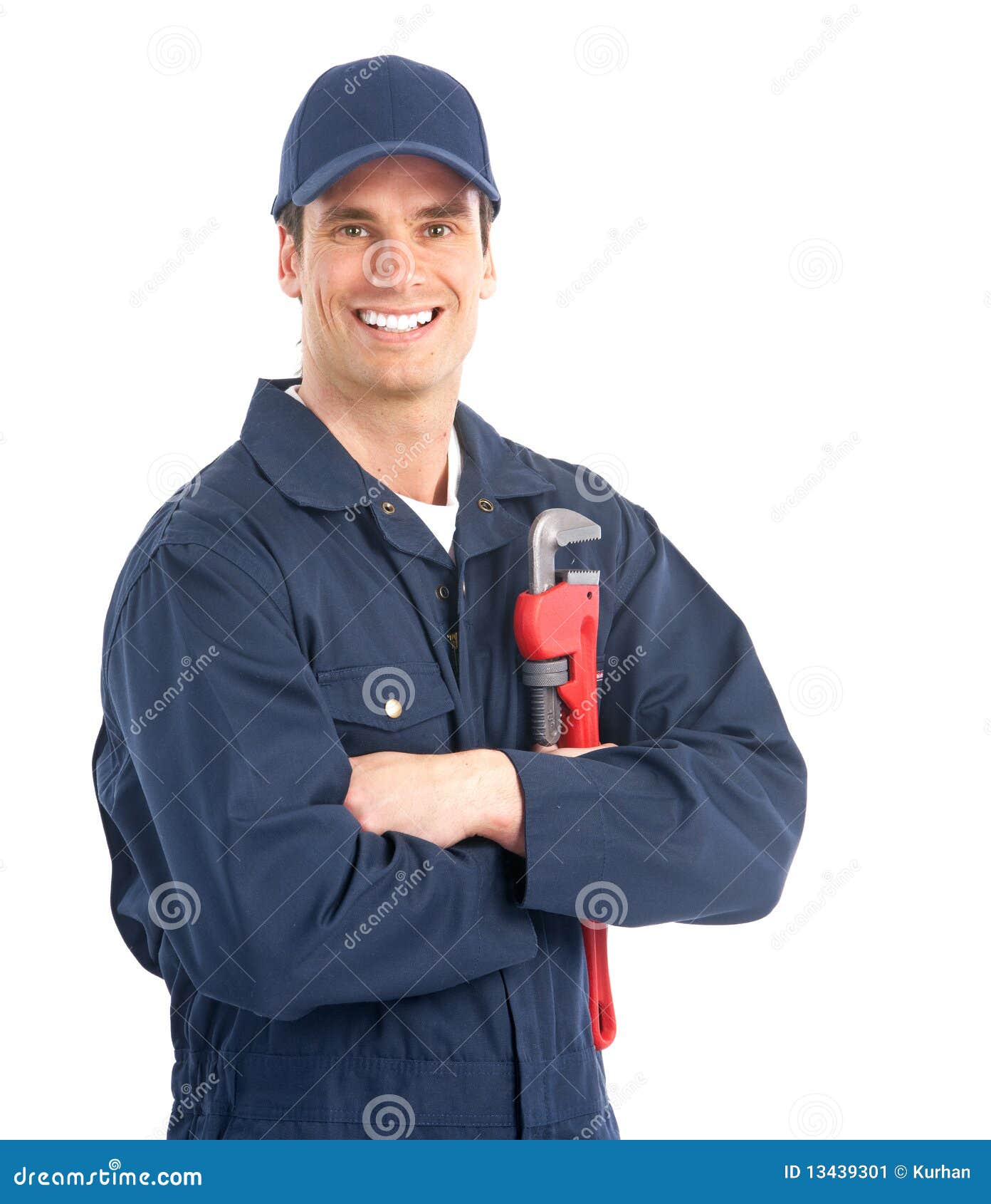 Plumber worker stock image. Image of labor, development - 13439301