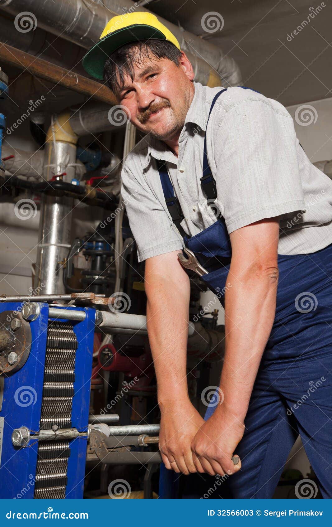 Plumber working stock image. Image of worker, install - 32566003