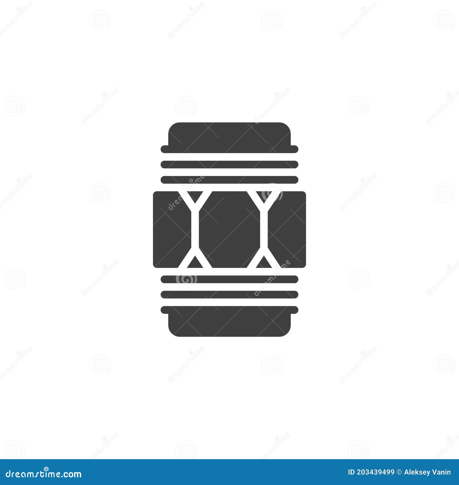 Plumbing Coupling Vector Icon Stock Vector - Illustration of connector ...