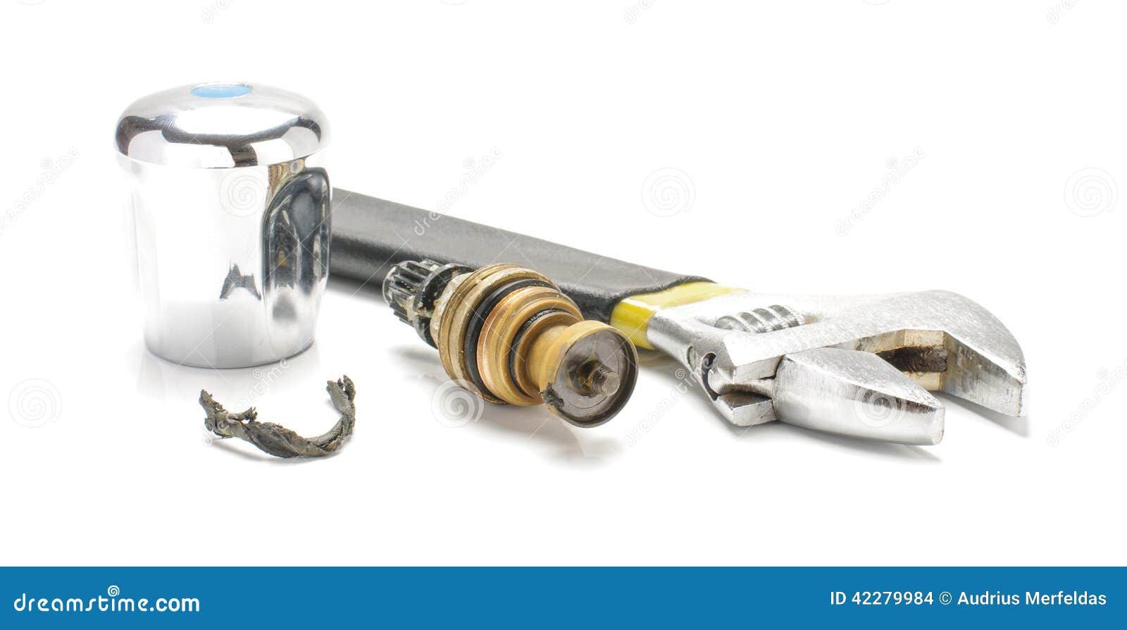 Plumbing Engineering Items Isolated on the White Background Stock Photo ...