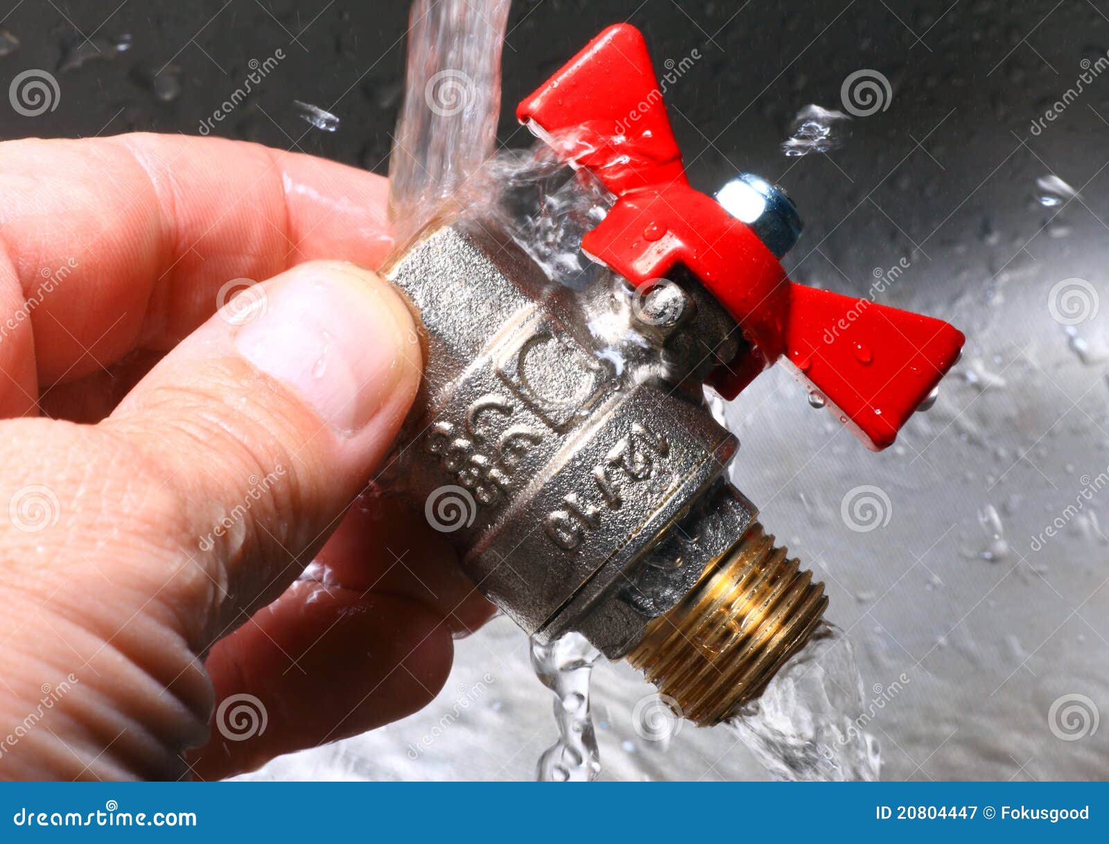 Plumbing Faucet in Your Hand Stock Image - Image of turning, pipe: 20804447