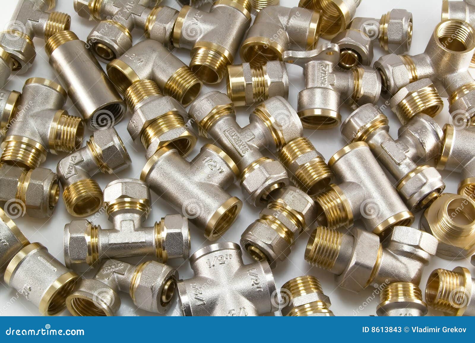 Plumbing Fittings stock image. Image of arranging, curve - 8613843