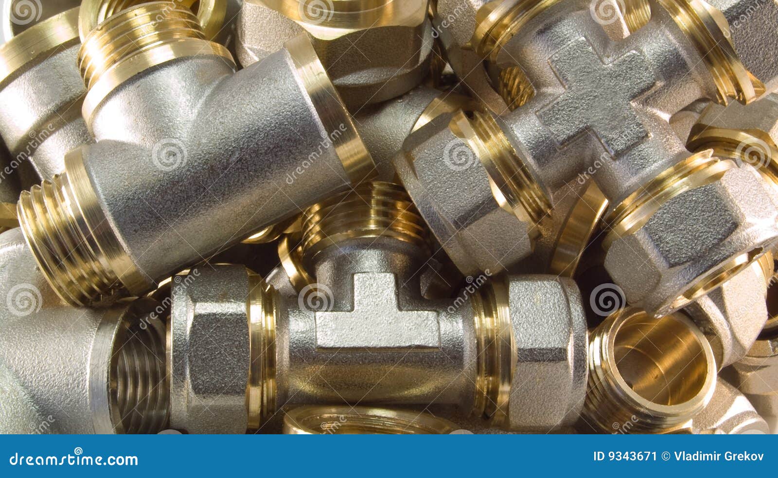 Plumbing fittings stock image. Image of brightly, arranging - 9343671