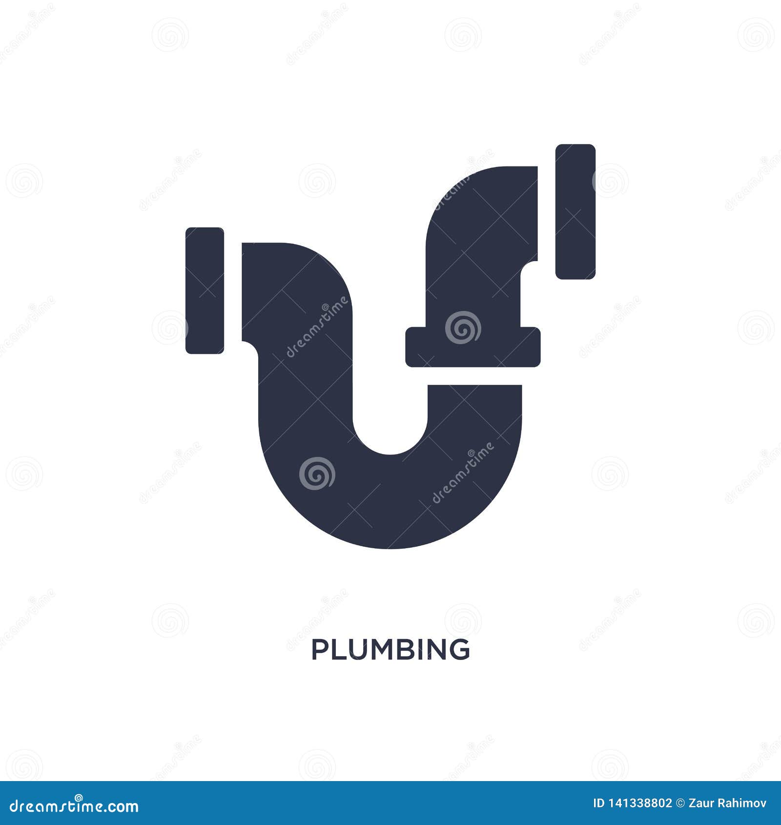 Plumbing Icon on White Background. Simple Element Illustration from ...