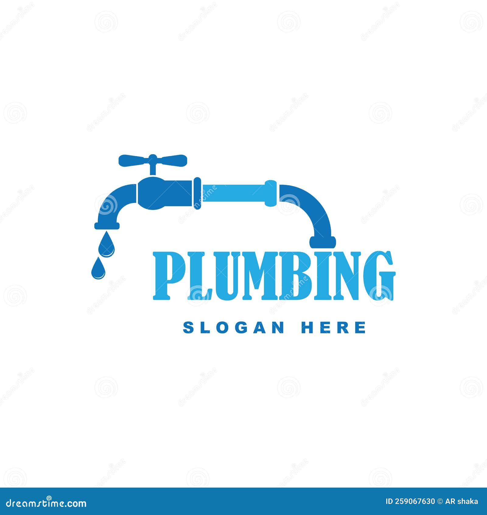 Plumbing logo vector icon stock vector. Illustration of sign - 259067630