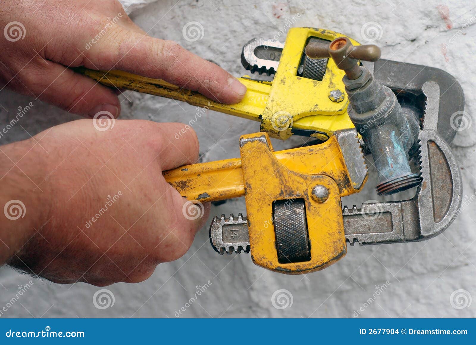 Plumbing Maintenance Tools stock photo. Image of outside - 2677904