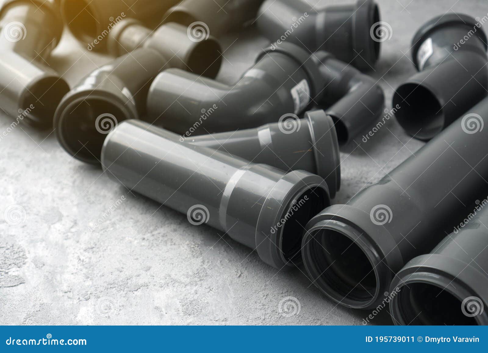 Plumbing pipes background stock image. Image of metal - 195739011