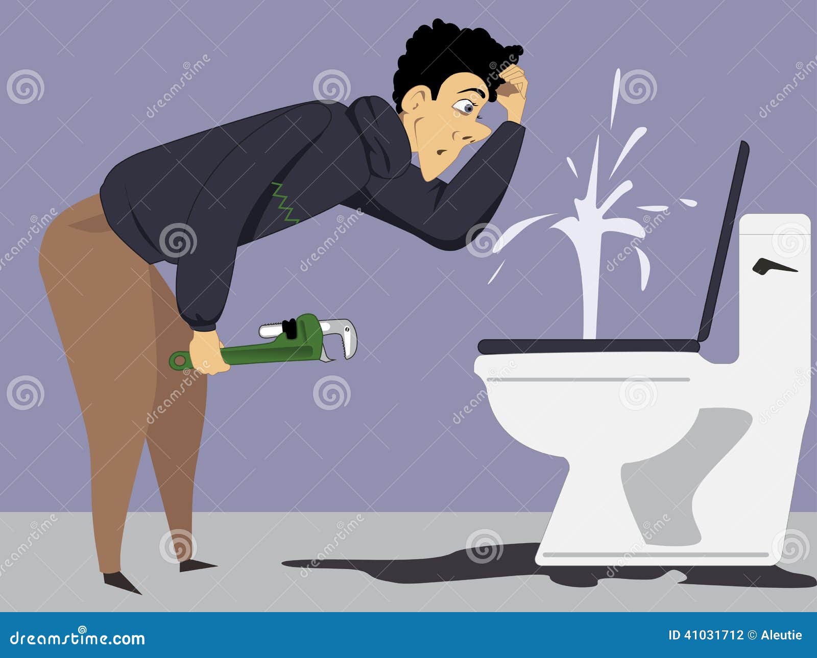 Broken Toilet Clip Art