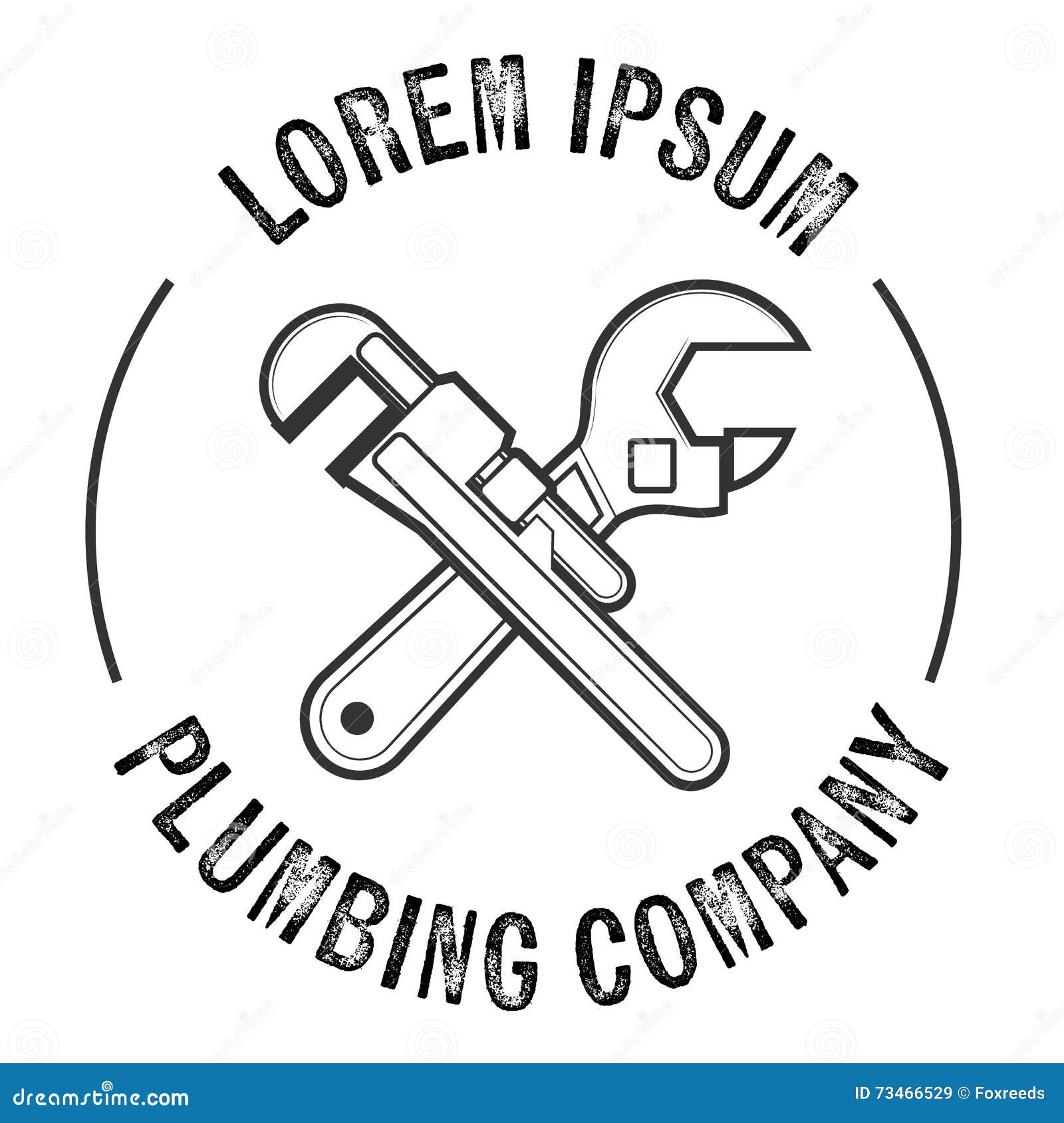 Plumbing service insignia stock vector. Illustration of seal - 73466529