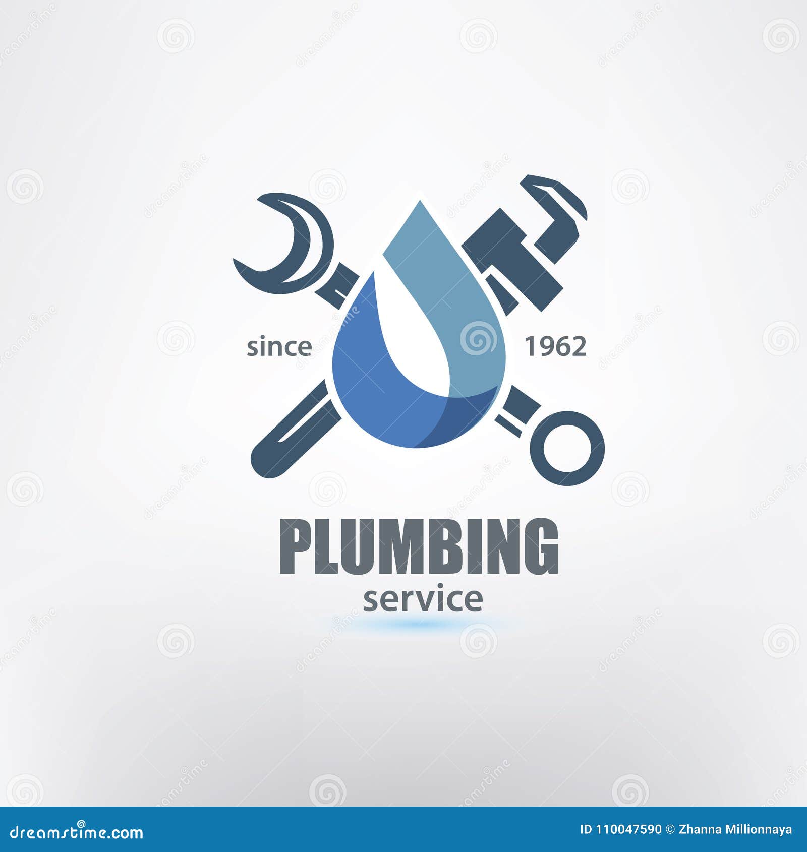 Plumbing Service Logo Template Stock Vector - Illustration of home ...