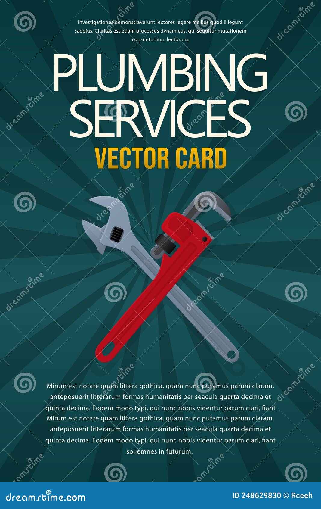 Plumbing Services Flyer, Poster Design Stock Vector - Illustration of ...