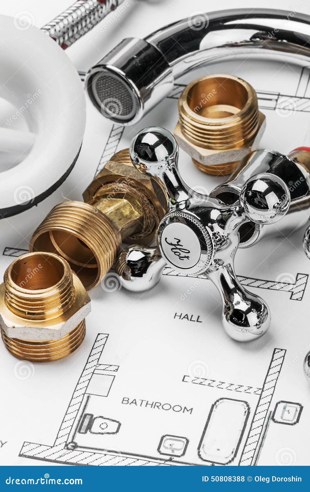 Plumbing and tools stock photo. Image of carpenter, designer - 50808388