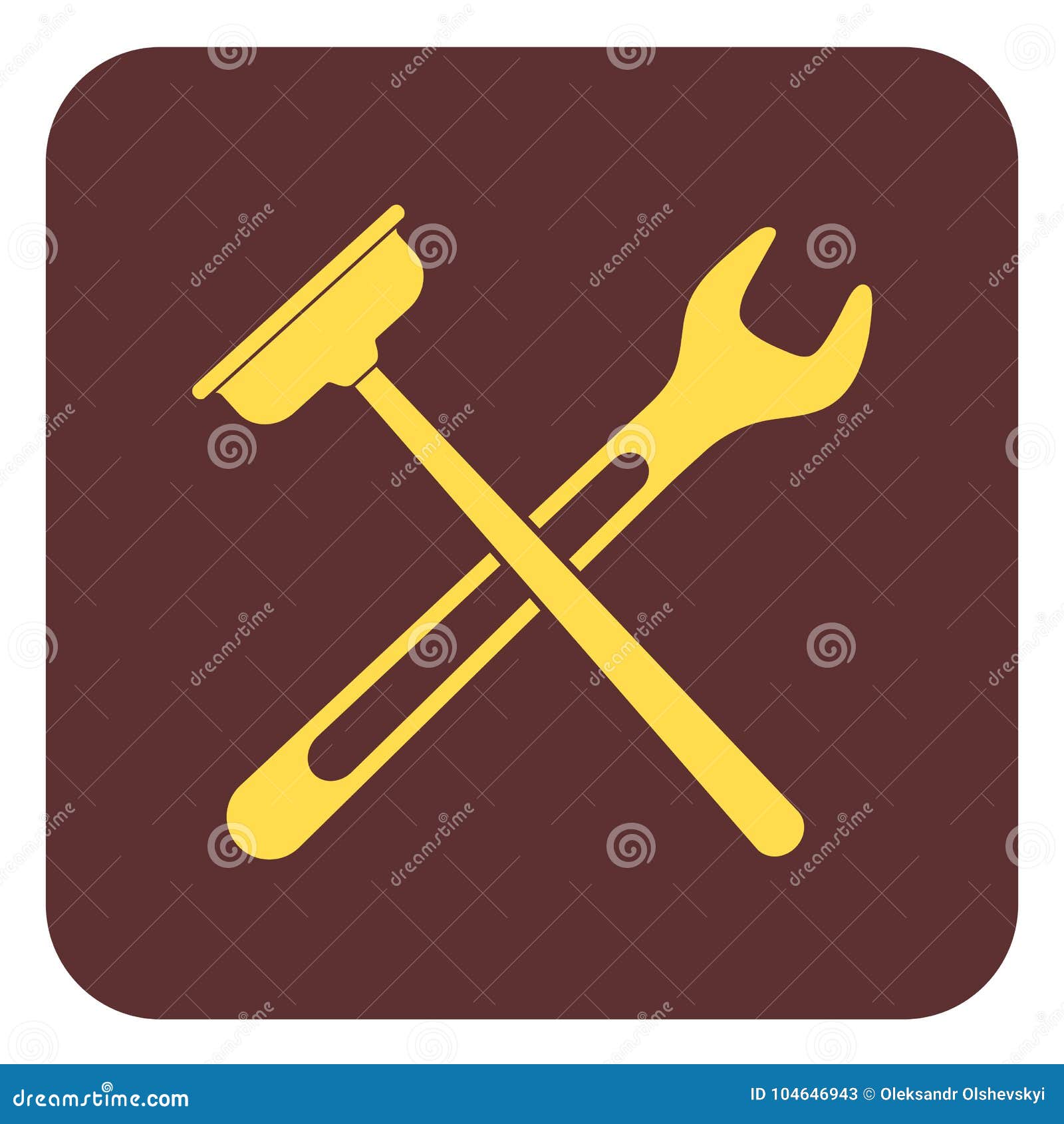 Plumbing work symbol icon stock vector. Illustration of faucet - 104646943