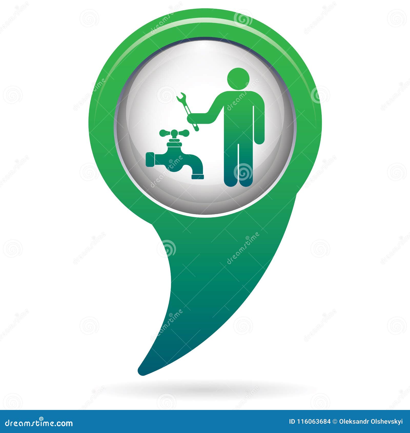 Plumbing work symbol icon stock vector. Illustration of grip - 116063684