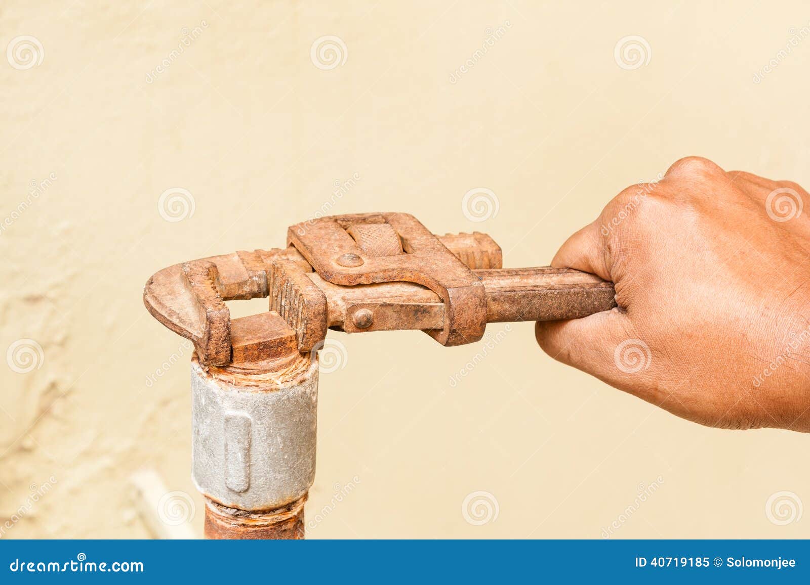 Plumbing Wrench stock image. Image of repair, metal, adjust - 40719185