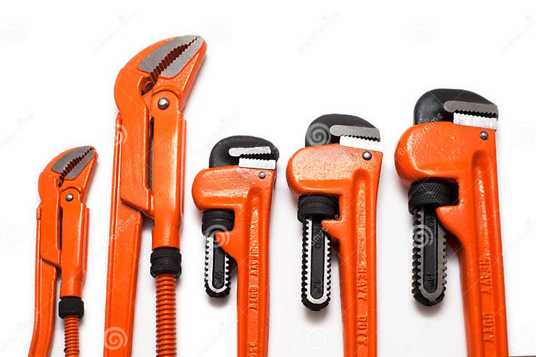 Plumbing wrenches set stock photo. Image of bolt, house - 25547582